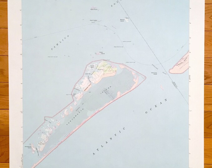 Antique Portsmouth, North Carolina 1948 US Geological Survey ...
