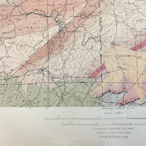 Antique Montevallo, Alabama 1940 US Geological Survey Topographic Map ...