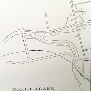 Antique North Adams, Massachusetts Map From 1880 Census – Berkshire ...