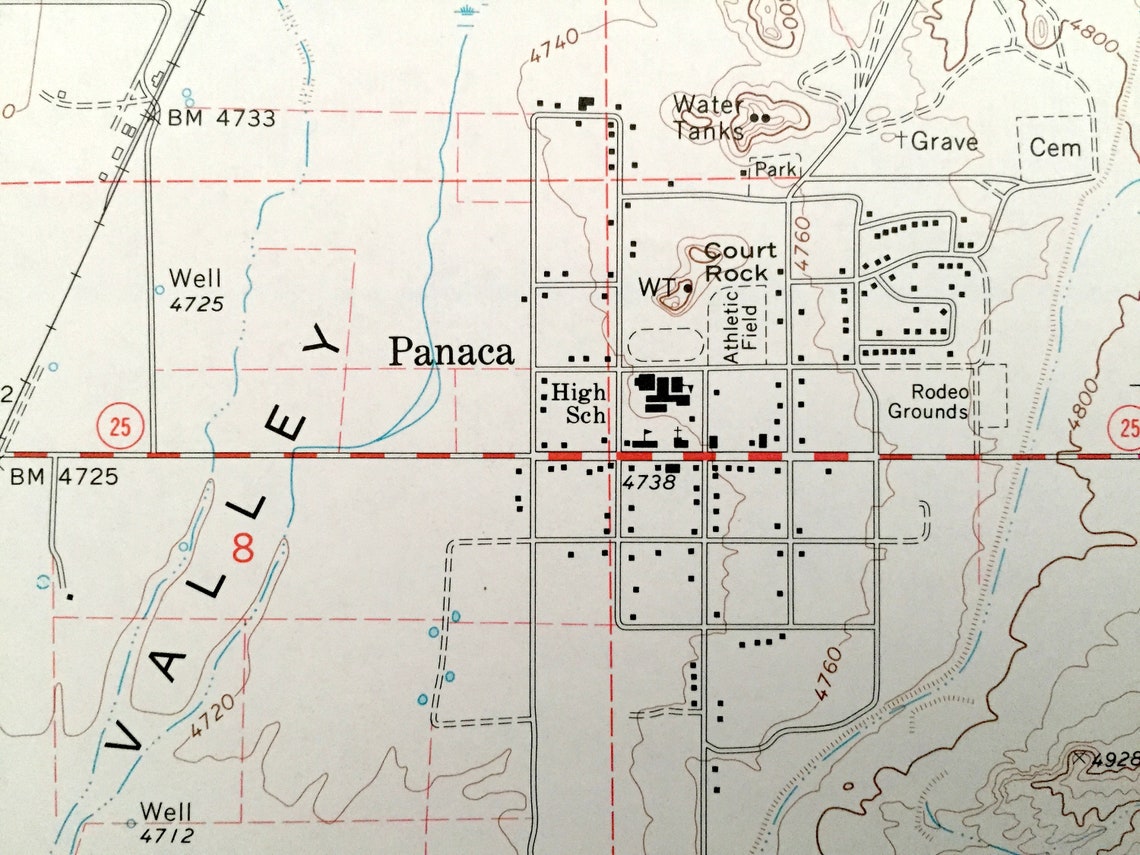 Antique Panaca Nevada 1970 US Geological Survey Topographic | Etsy