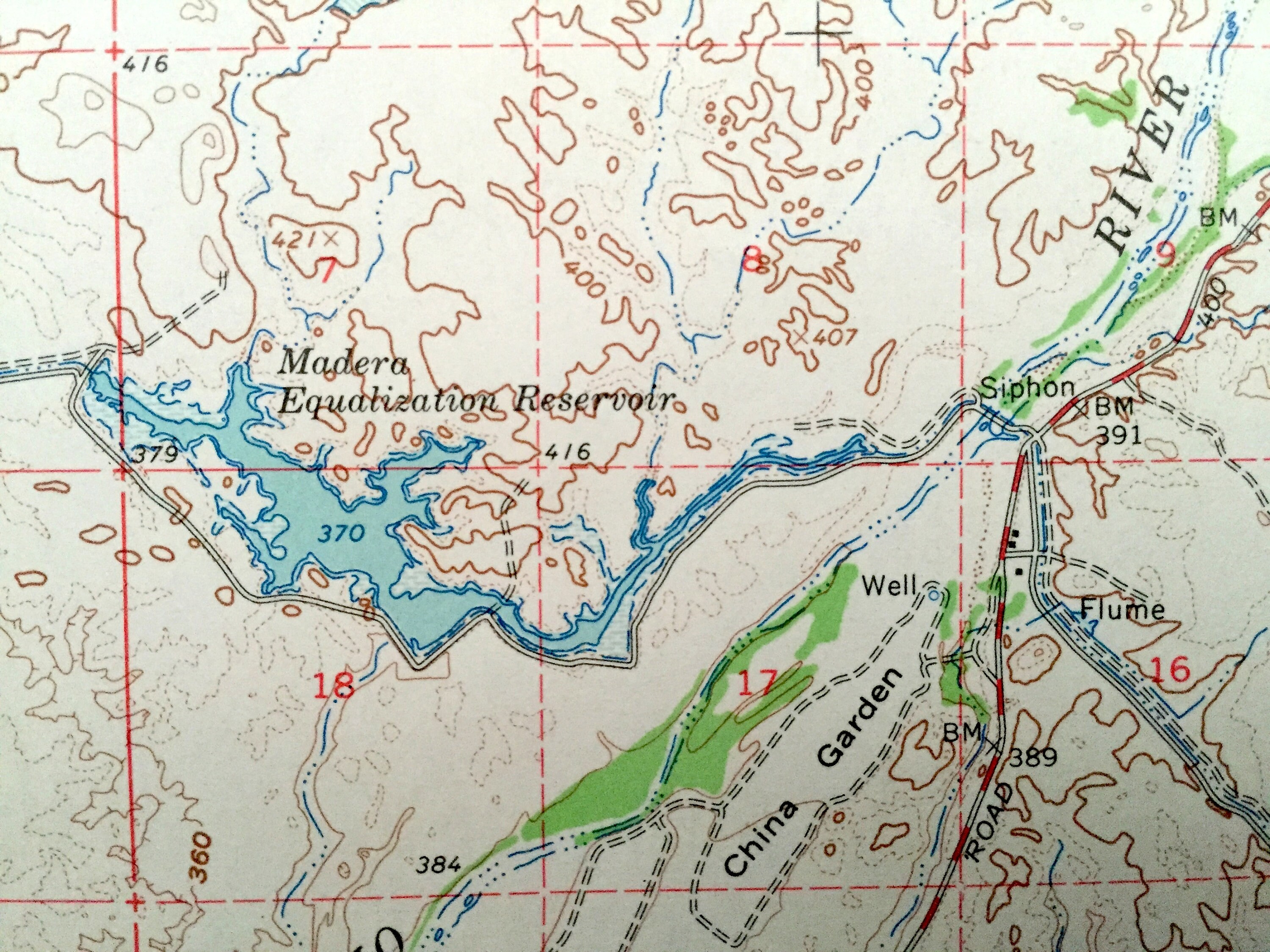 Antique Raymond, California 1962 US Geological Survey Topographic Map ...