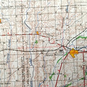 Antique Omaha, Nebraska 1958 US Geological Survey Topographic Map ...