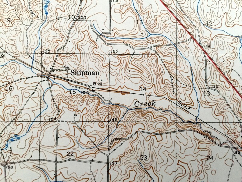 Antique Wilmer, Alabama 1944 US Geological Survey Topographic Map ...