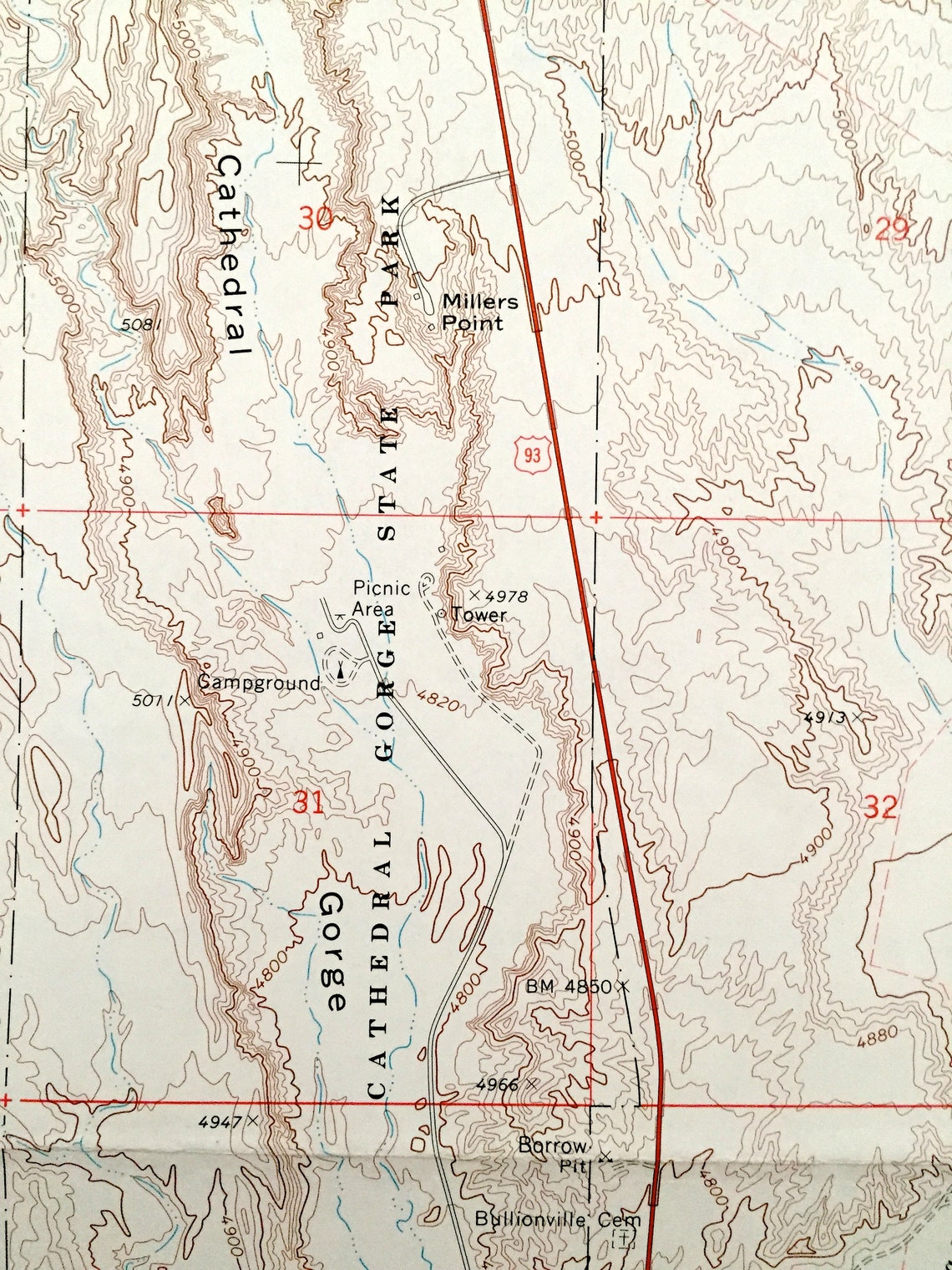 Antique Panaca Nevada 1970 US Geological Survey Topographic | Etsy