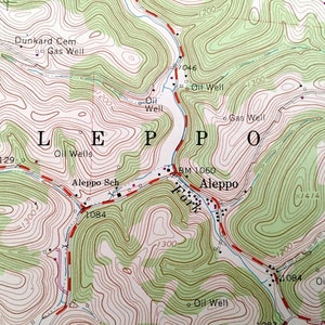 Antique New Freeport, Pennsylvania 1964 US Geological Survey ...