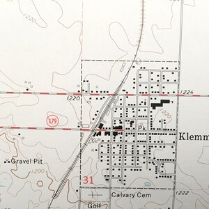 Antique Garner, Iowa 1972 US Geological Survey Topographic Map – Klemme ...
