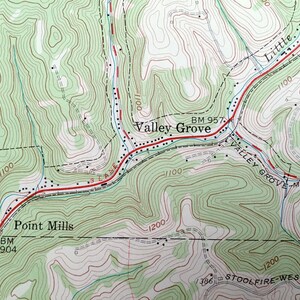 Antique Valley Grove, West Virginia & Donegal, Pennsylvania 1959 US ...