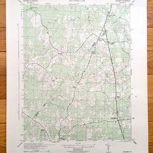Antique Ladysmith, Virginia 1942 US Army Topographic Map — Spotsylvania ...