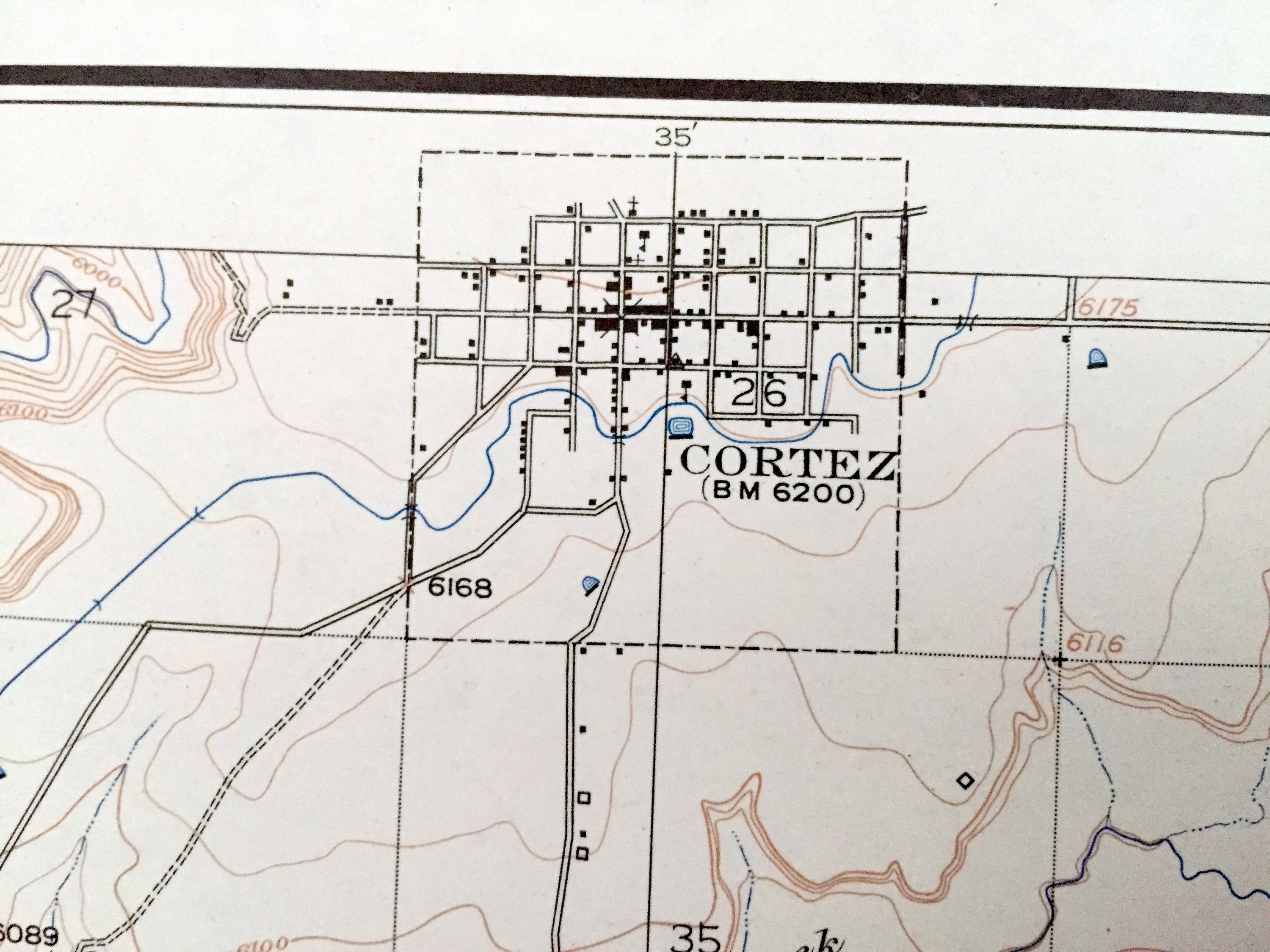 Antique Mesa Verde National Park, Colorado 1915 US Geological Survey ...