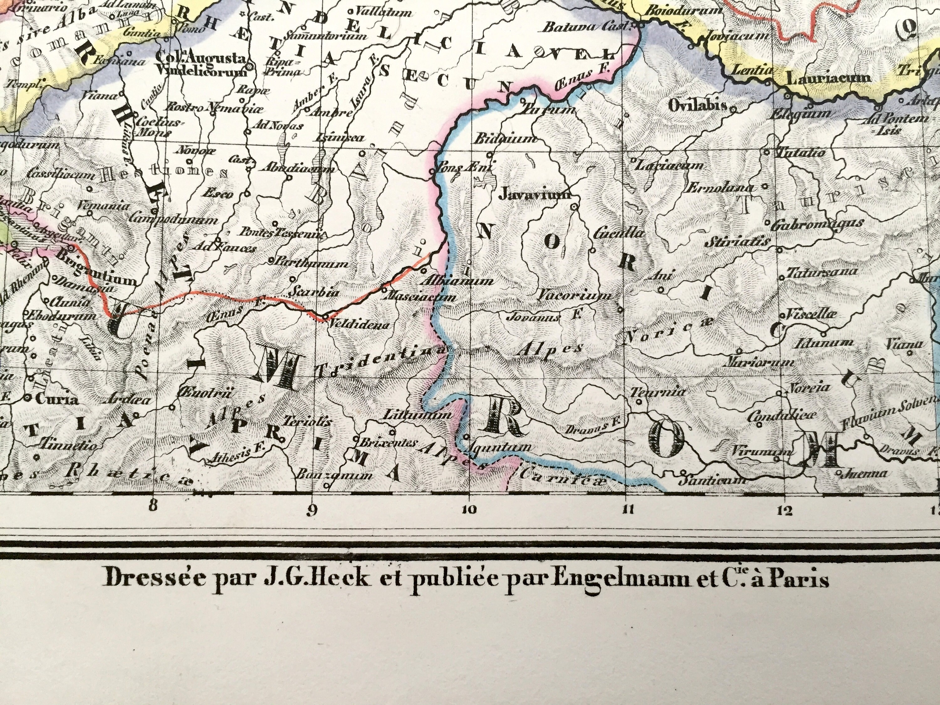 Antique 1835 Ancient Germany Map From JG Heck's Atlas | Etsy