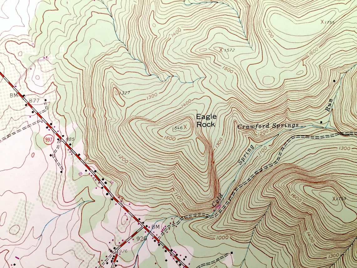 Antique Scotland, Pennsylvania 1944 US Geological Survey Topographic ...