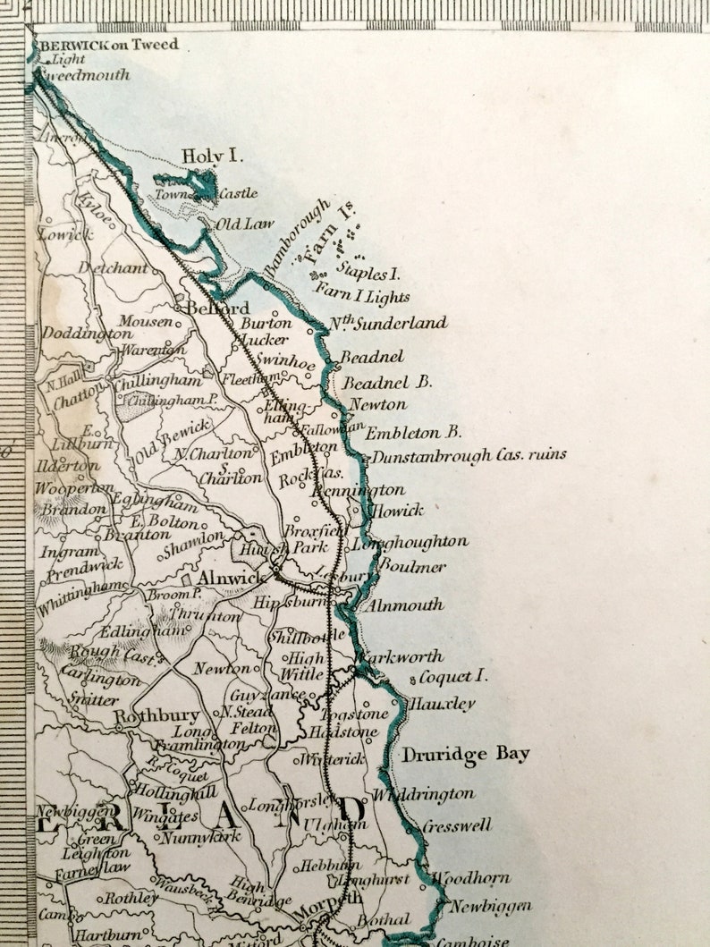 Antique 1845 England and Wales Map From SDUK Atlas United | Etsy