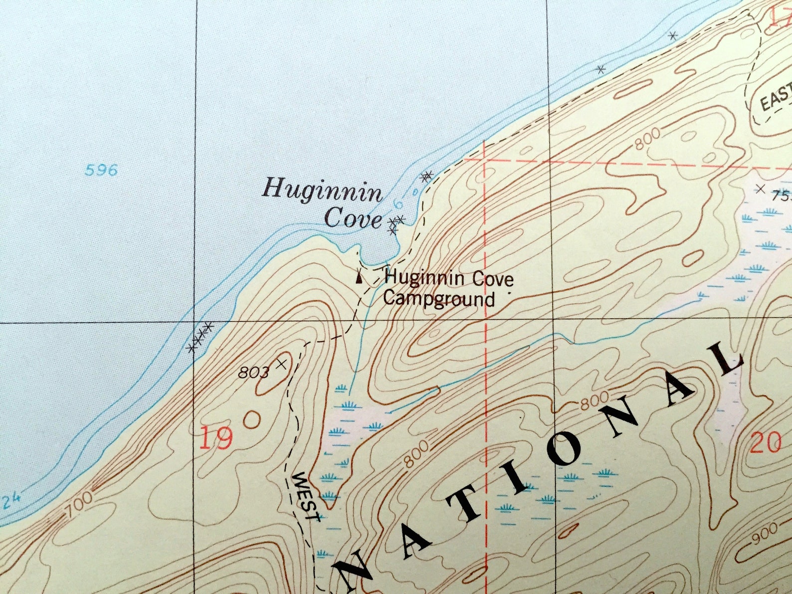Antique Windigo, Michigan 1985 US Geological Survey Topographic Map ...
