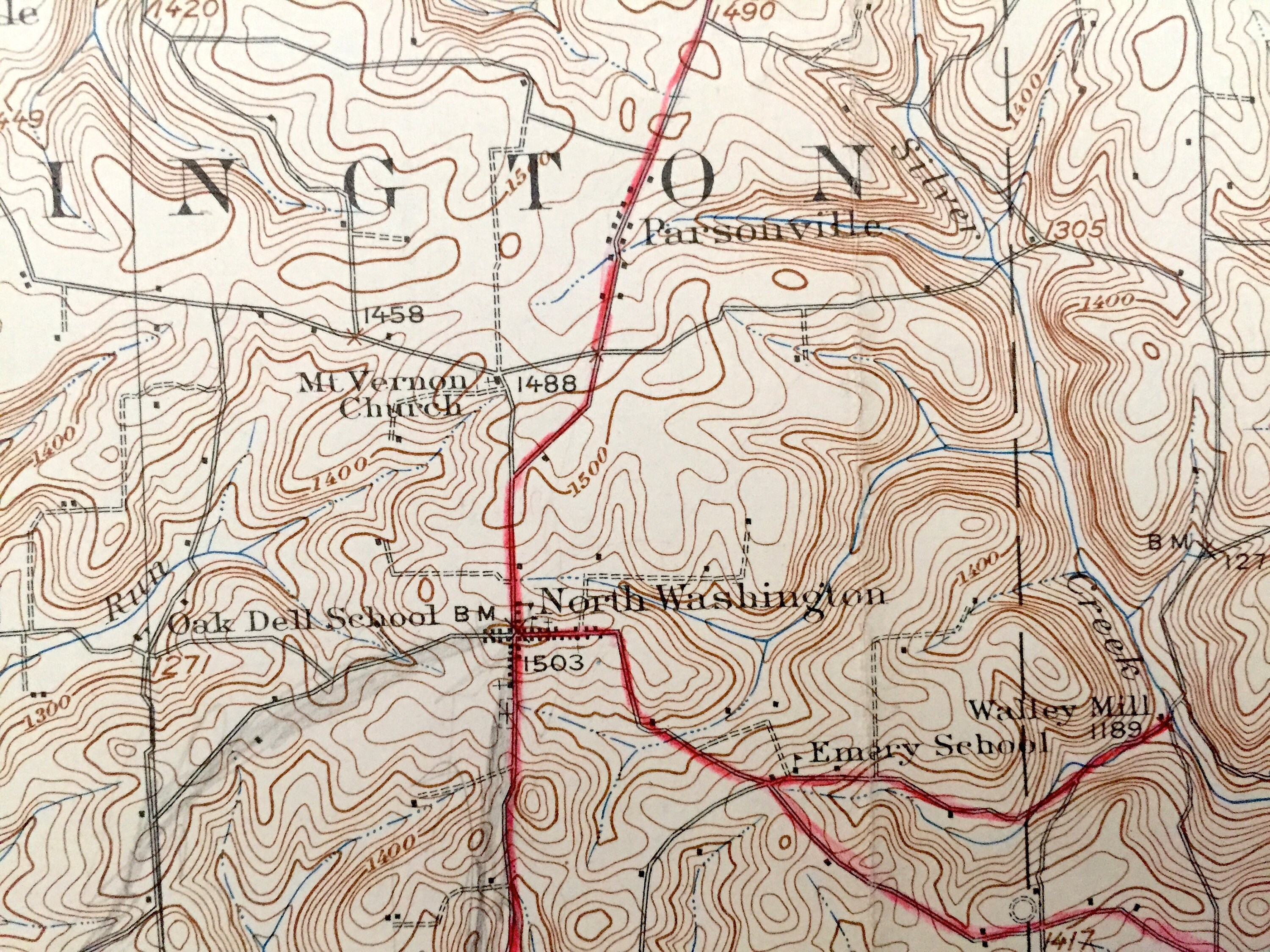 Antique Hilliards, Pennsylvania 1912 US Geological Survey Topographic ...