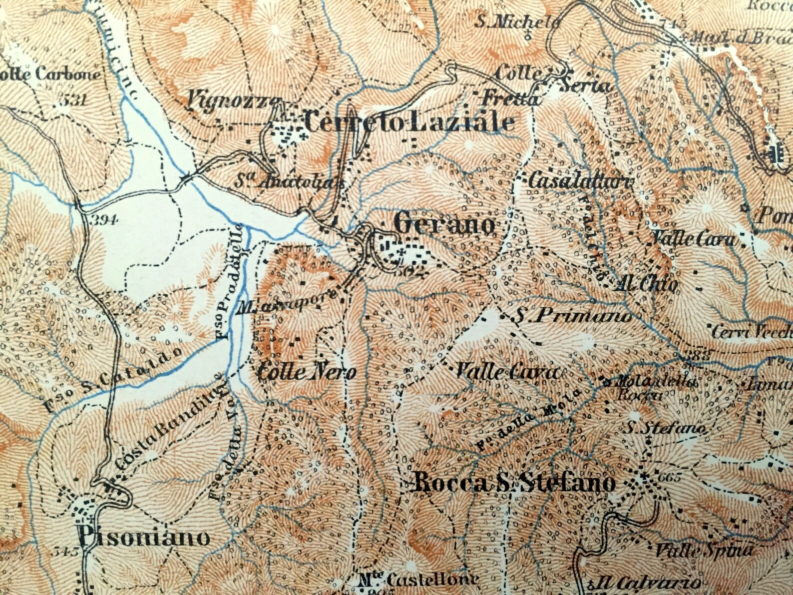 Antique 1904 Subiaco, Italy Map From Baedekers Guide – Rome, Lazio ...