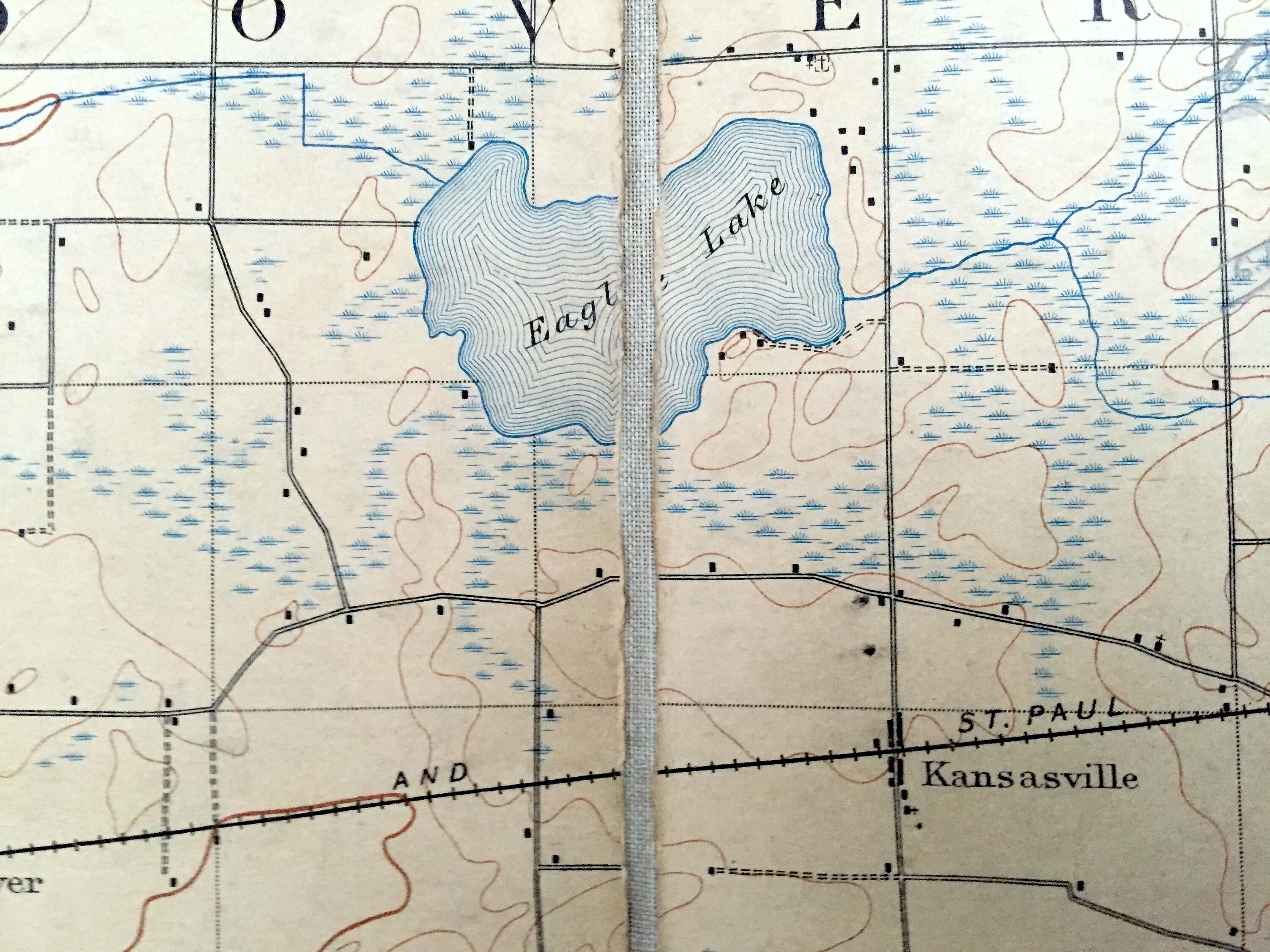 Antique Silver Lake, Wisconsin 1906 US Geological Survey Topographic ...