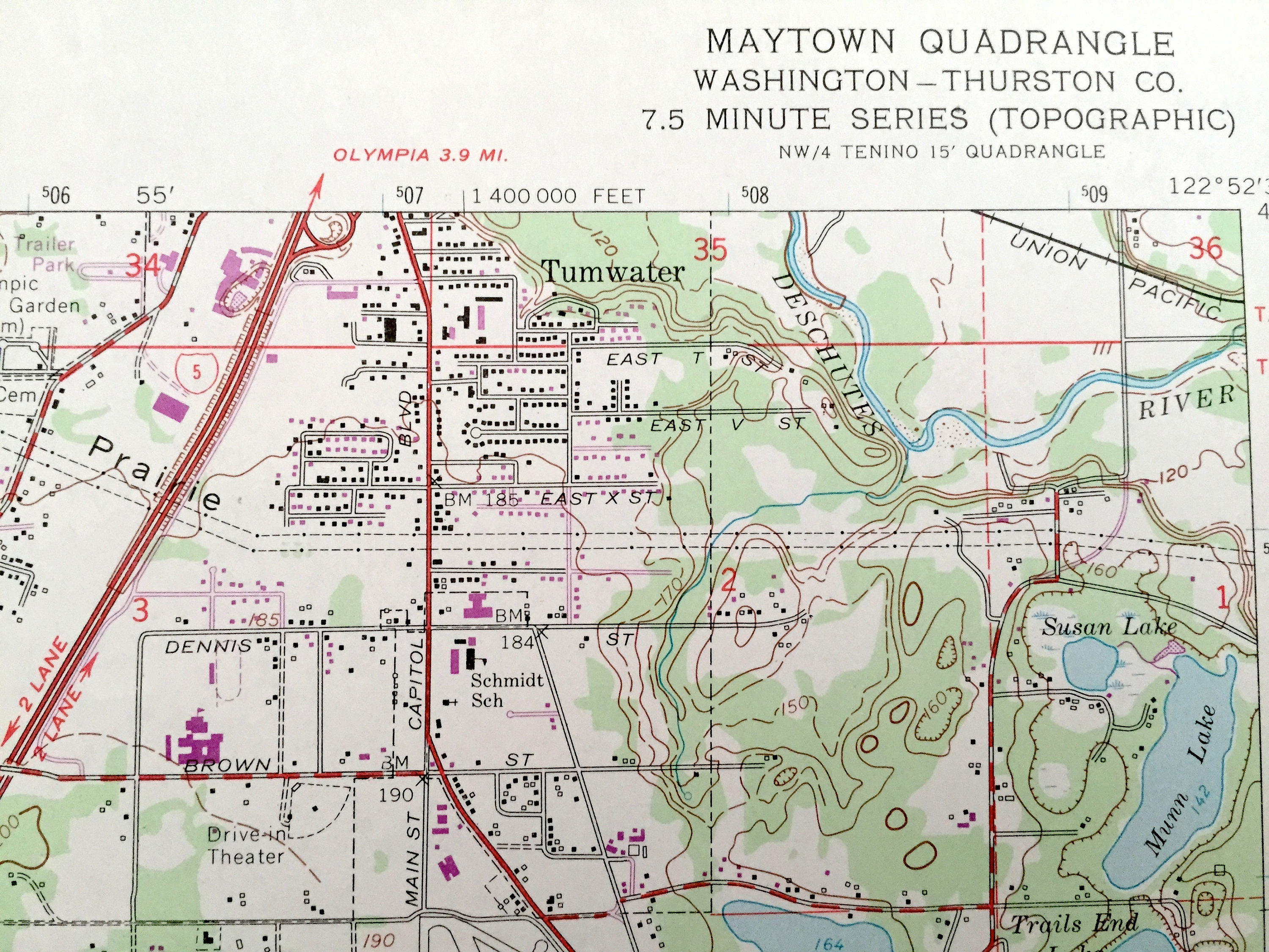 Antique Maytown Washington 1959 US Geological Survey - Etsy