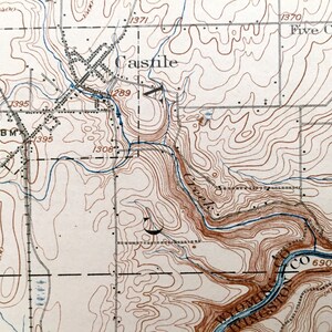 Antique Portage, New York 1905 US Geological Survey Topographic Map ...
