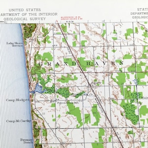 Antique Holland, Michigan 1929 US Geological Survey Topographic Map ...