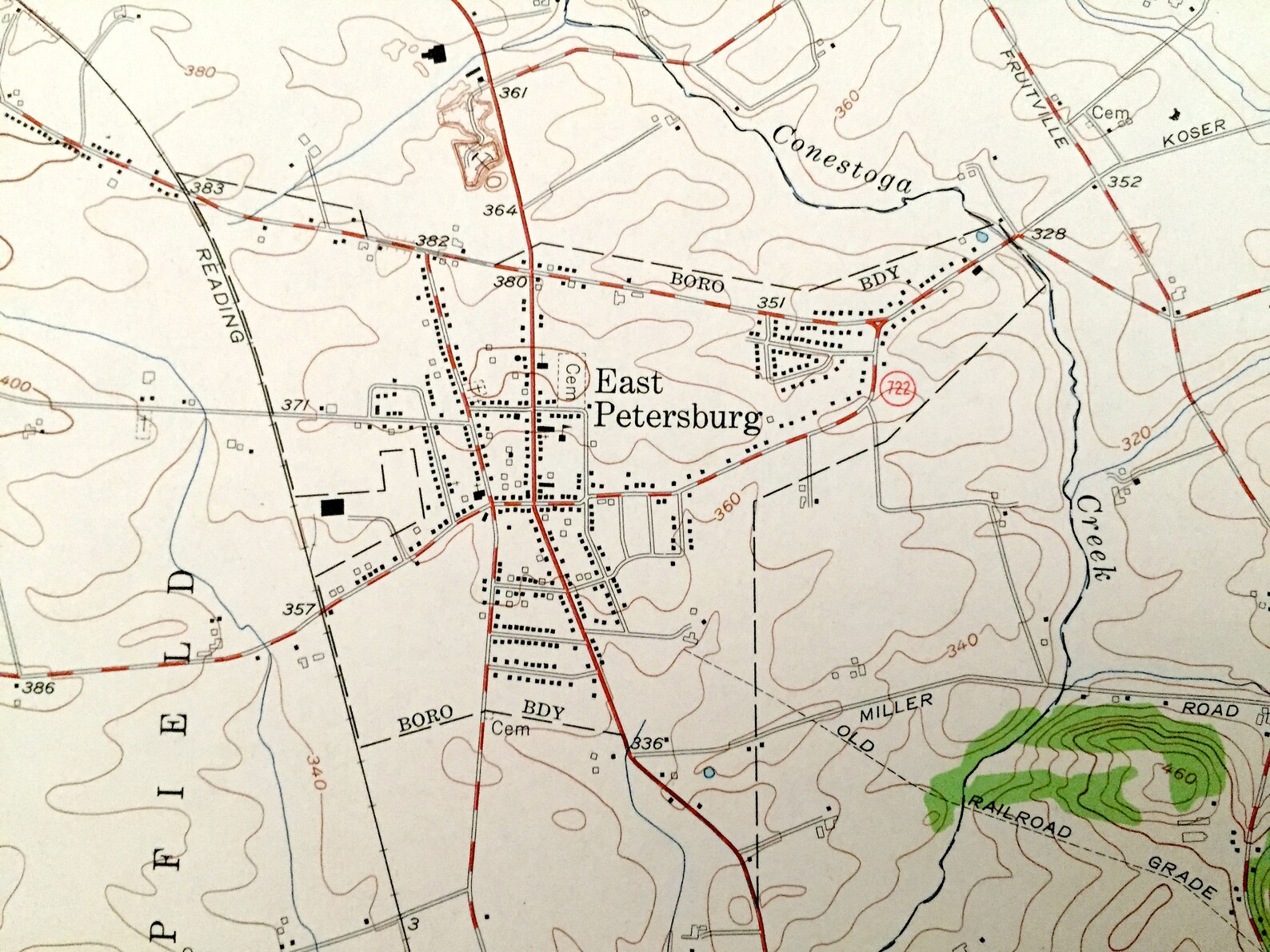 Antique Lancaster Pennsylvania 1956 US Geological Survey - Etsy UK