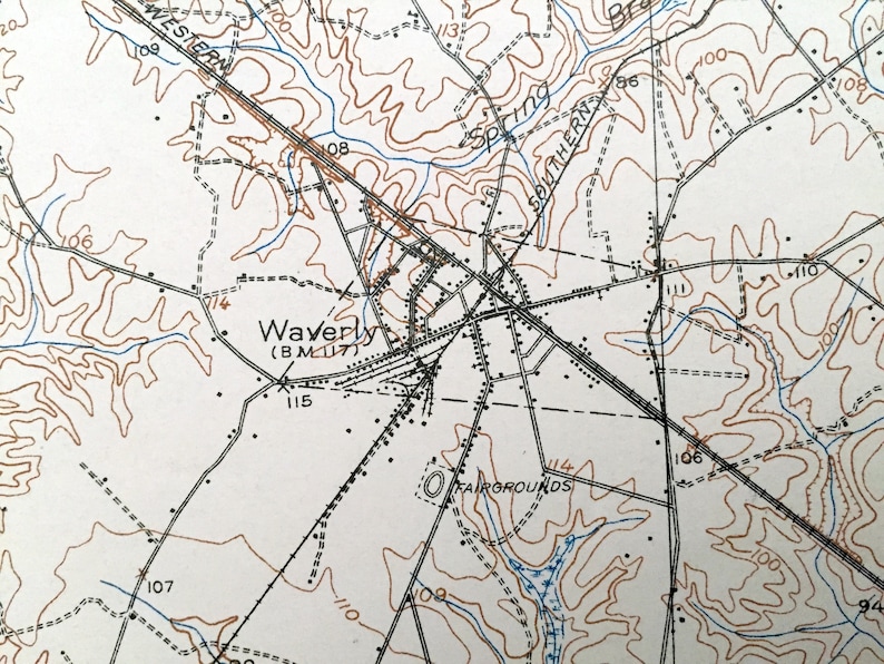 Antique Disputanta Virginia 1919 US Geological Survey - Etsy