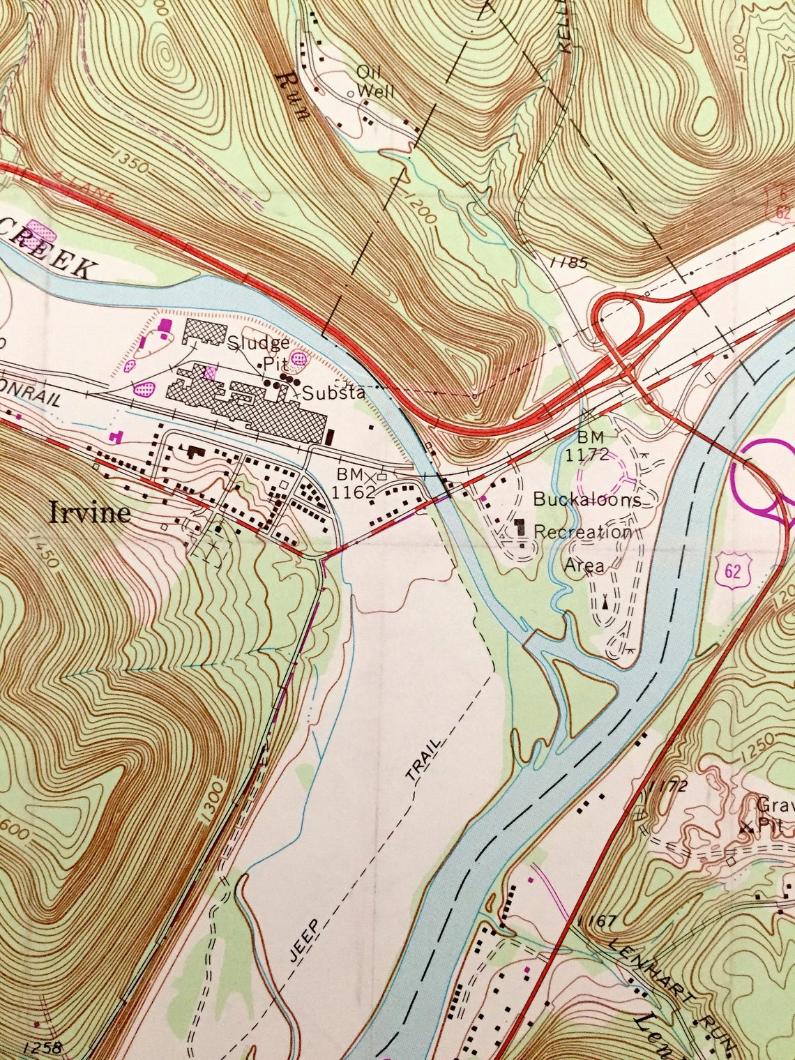 Antique Youngsville, Pennsylvania 1969 US Geological Survey Topographic ...