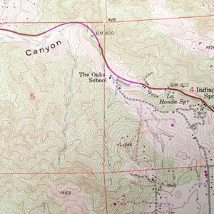 Antique Jamul Mountains, California 1955 US Geological Survey ...