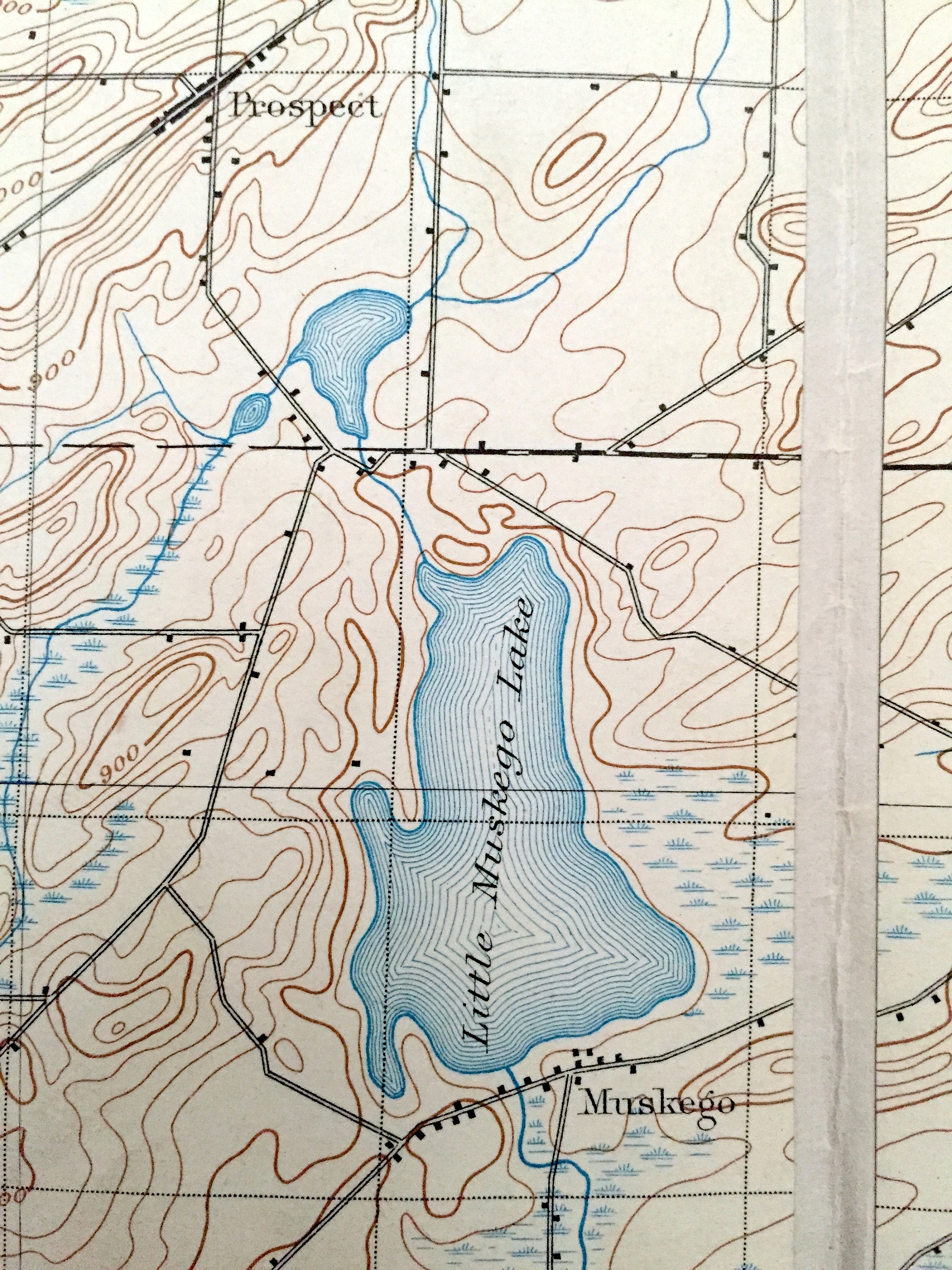 Antique Muskego Wisconsin 1901 US Geological Survey - Etsy Sweden