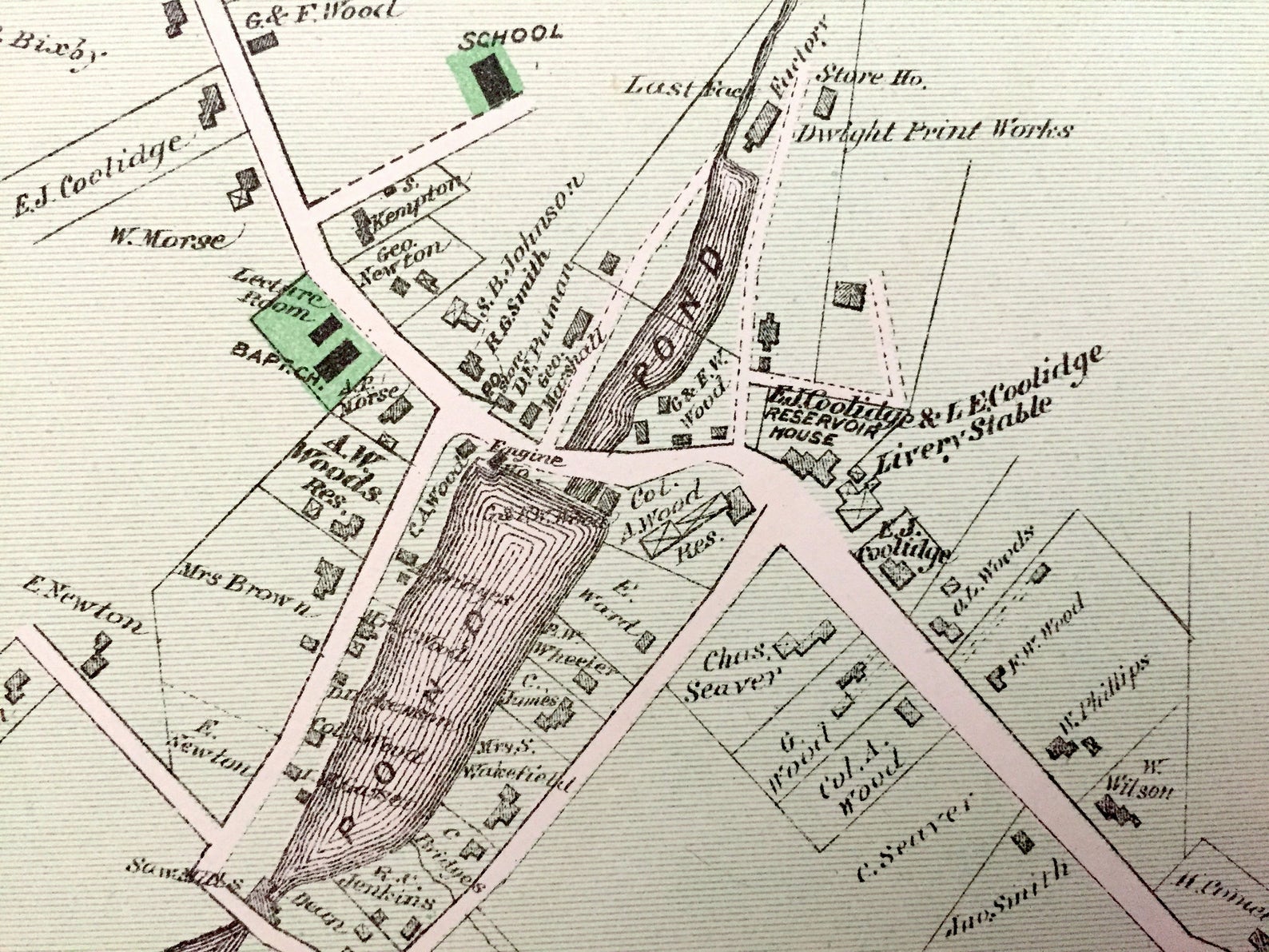Antique 1875 Hopkinton Massachusetts Map From J.B. Beers - Etsy