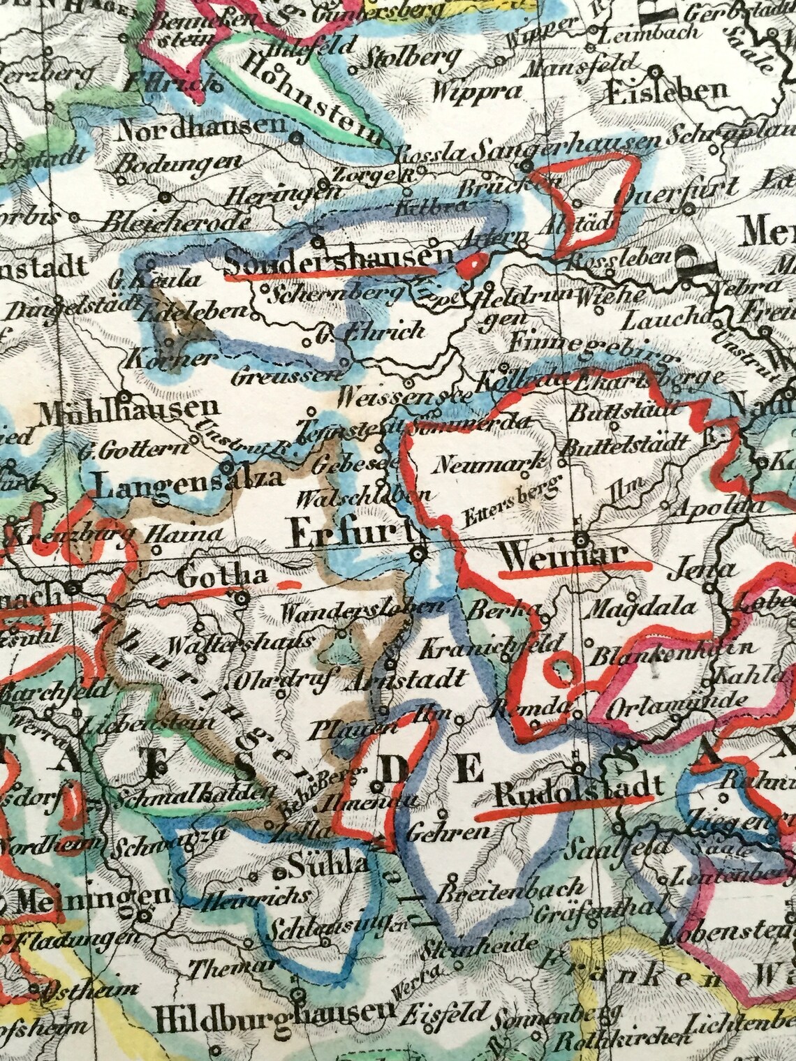 Antique 1832 Ancient Germany Map From JG Heck's Atlas | Etsy