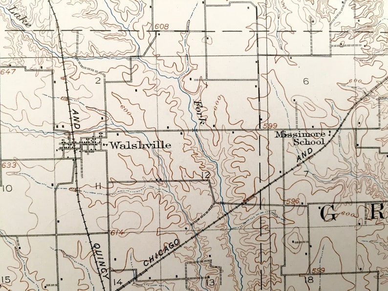 Antique Litchfield Illinois 1926 US Geological Survey - Etsy