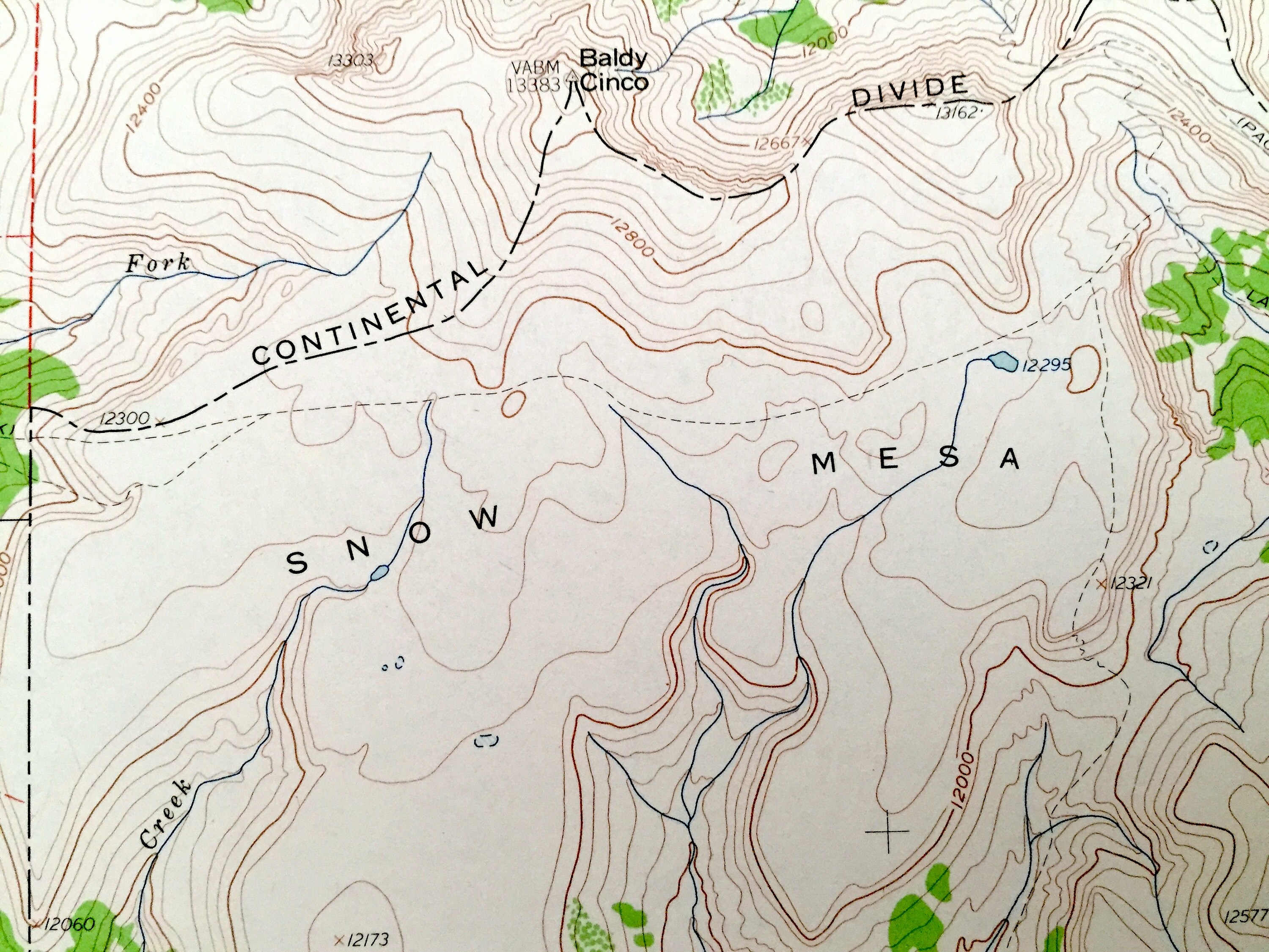 Antique Bristol Head, Colorado 1959 US Geological Survey Topographic ...