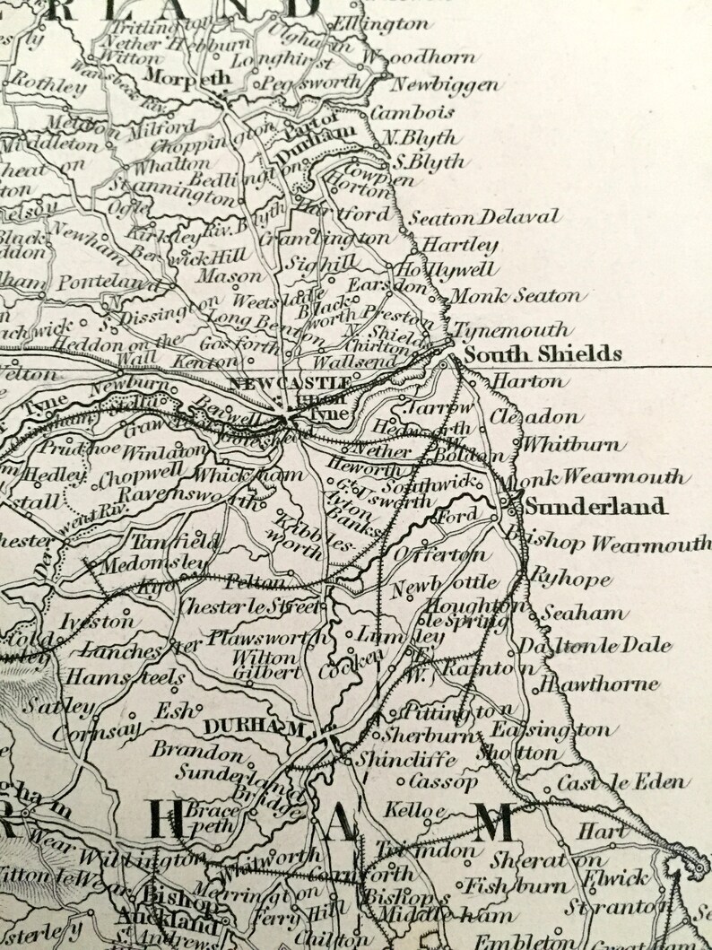 Antique 1831 England Map From SDUK Atlas United Kingdom | Etsy