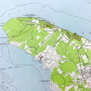 Antique Manteo, North Carolina 1953 US Geological Survey Topographic ...