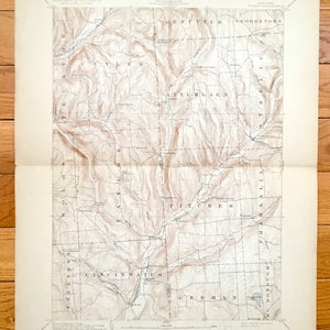 Antique Pitcher, New York 1904 US Geological Survey Topographic Map ...