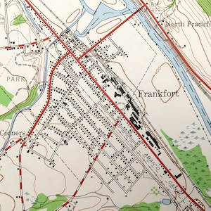 Antique Ilion, New York 1943 US Geological Survey Topographic Map ...