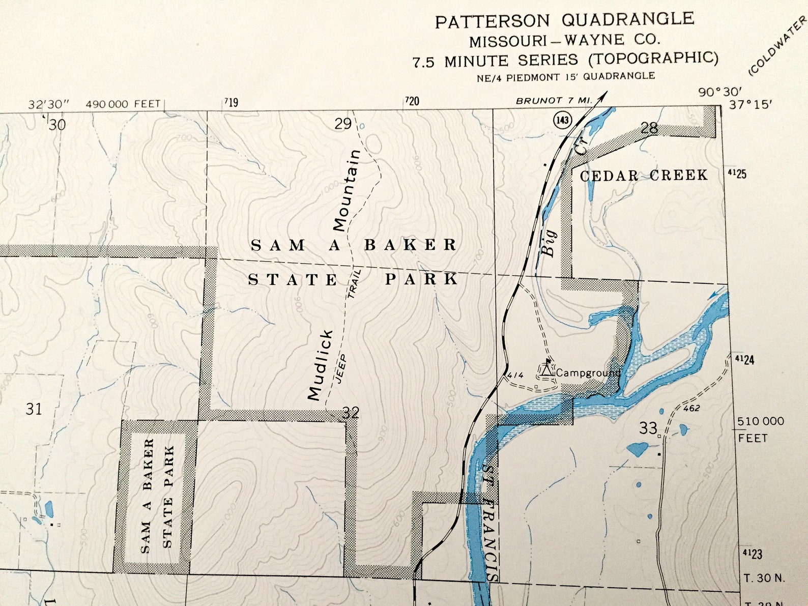 Antique Patterson Missouri 1968 US Geological Survey | Etsy
