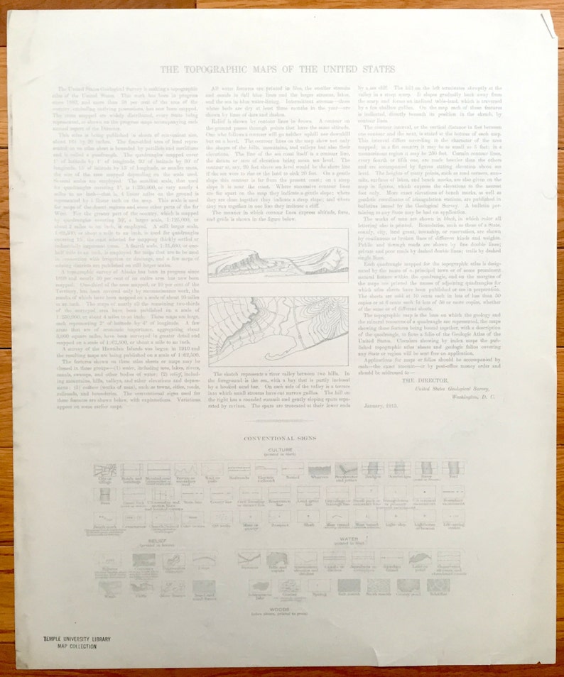 Antique Taneytown, Maryland 1911 US Geological Survey Topographic Map ...