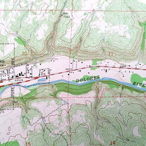 Antique Dolores East, Colorado 1965 US Geological Survey Topographic ...