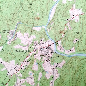 Antique Randleman, North Carolina 1970 US Geological Survey Topographic ...