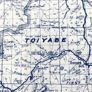 Antique Alpine County, California 1960s Metzgers Map – Lake Tahoe ...