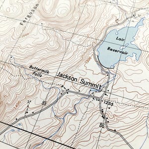 Antique Jackson Summit, New York 1945 US Geological Survey Topographic ...