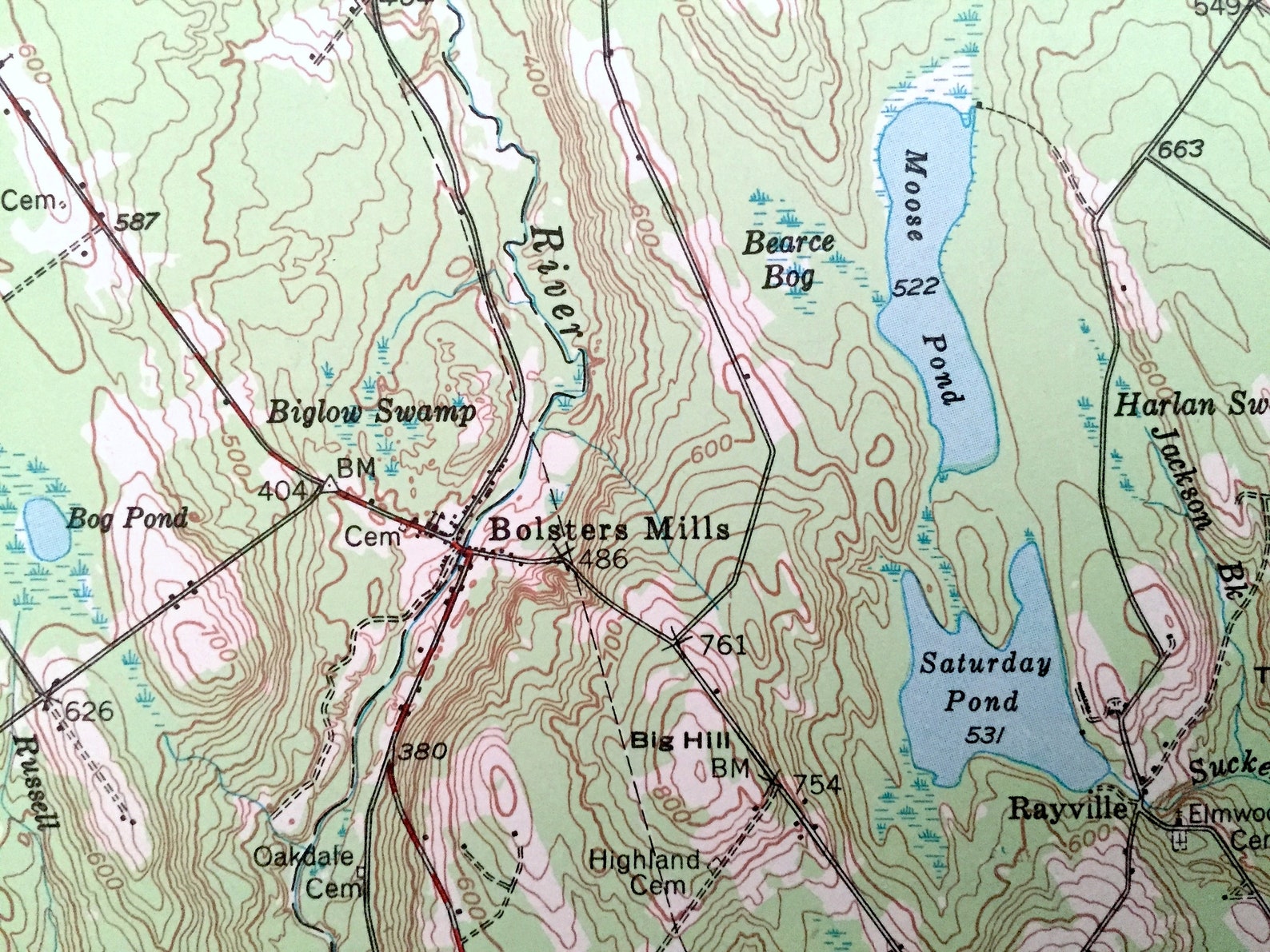 Antique Norway, Maine 1946 US Geological Survey Topographic Map – long ...