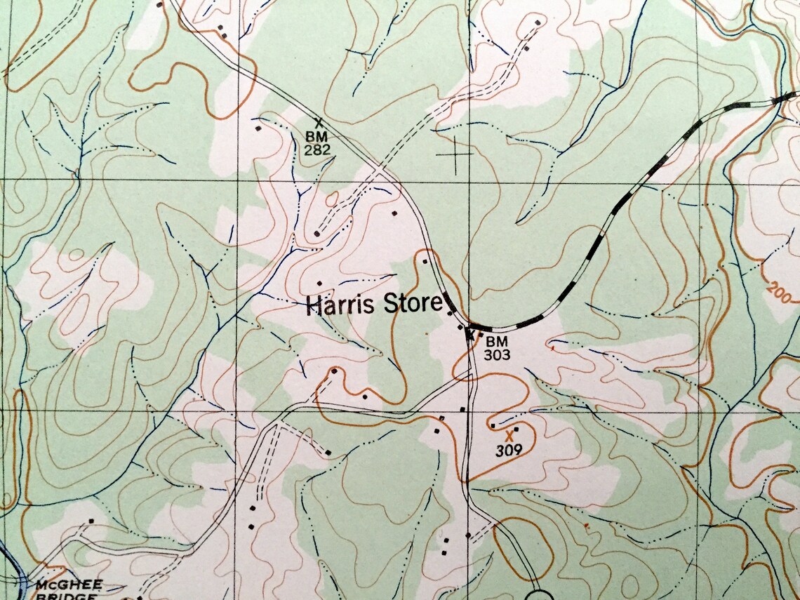 Antique Partlow Virginia 1942 US Army Topographic Map - Etsy
