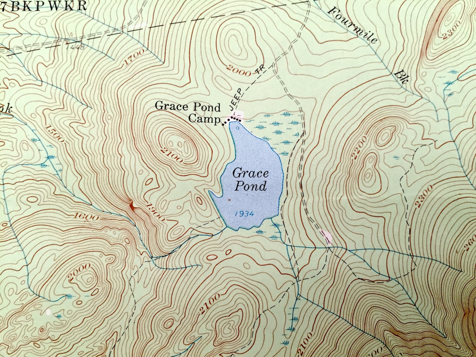 Antique Pierce Pond, Maine 1958 US Geological Survey Topographic Map ...