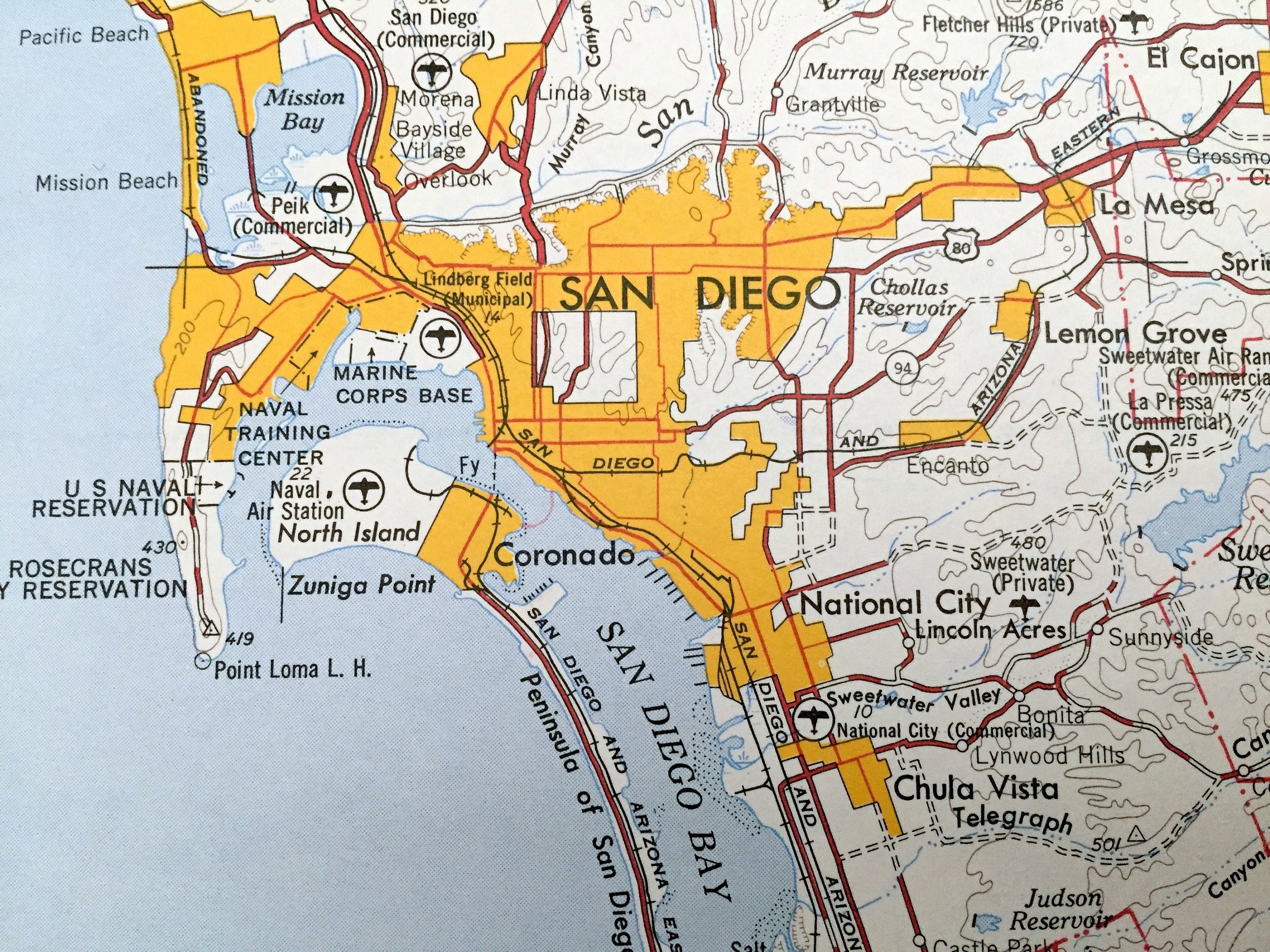 San Diego California Map