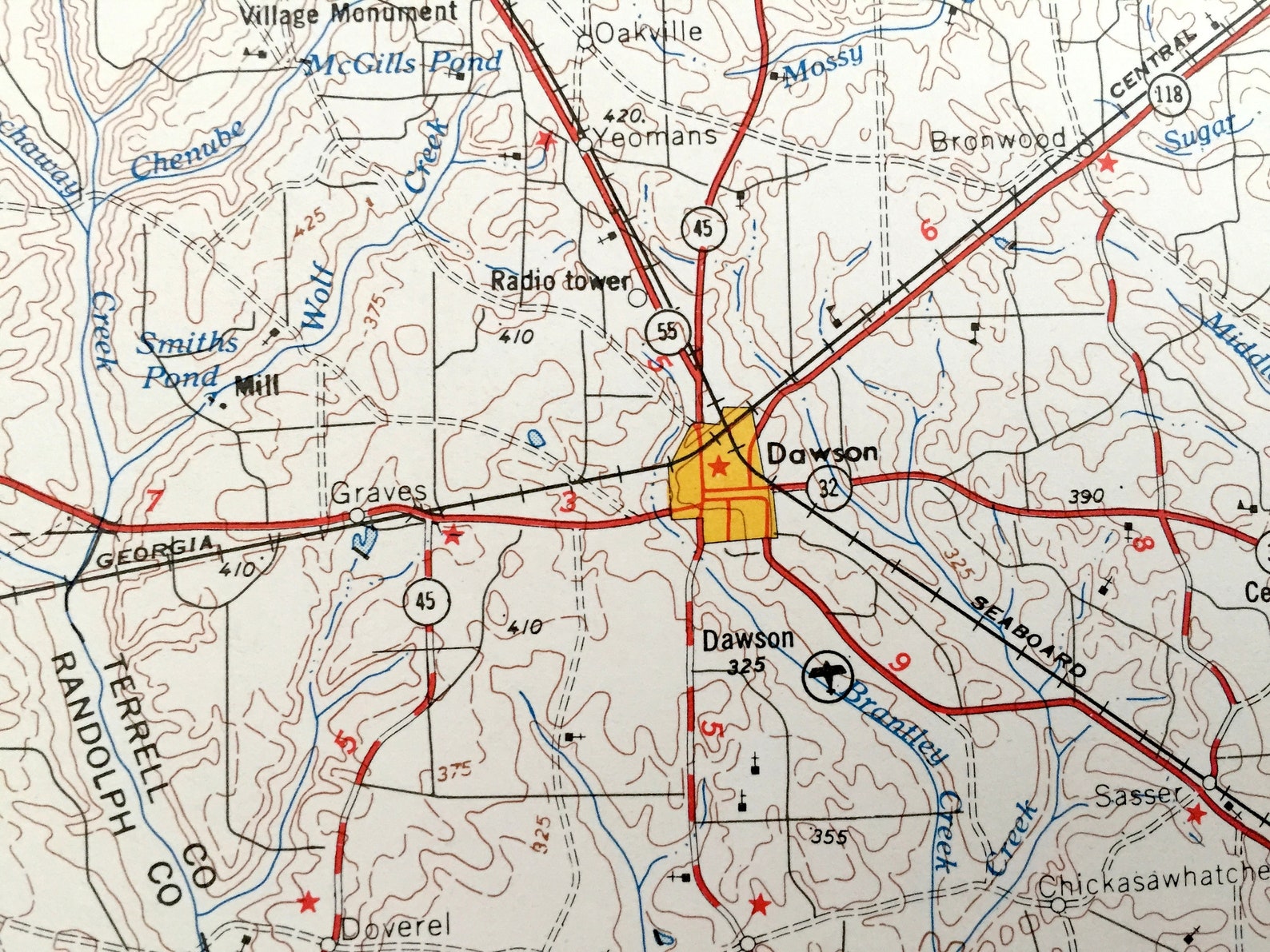 Antique Dothan Alabama 1953 US Geological Survey Topographic - Etsy