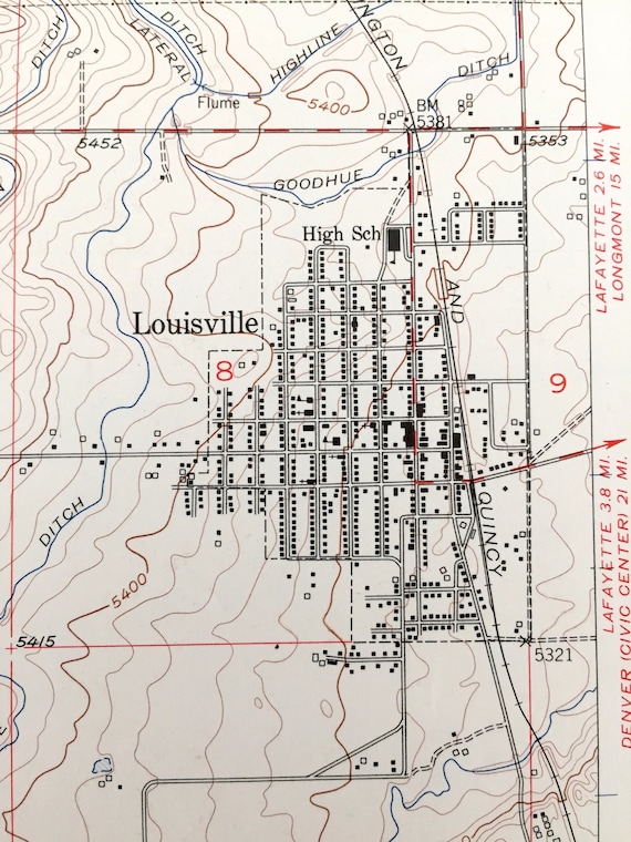 Mapa De Louisville, Colorado