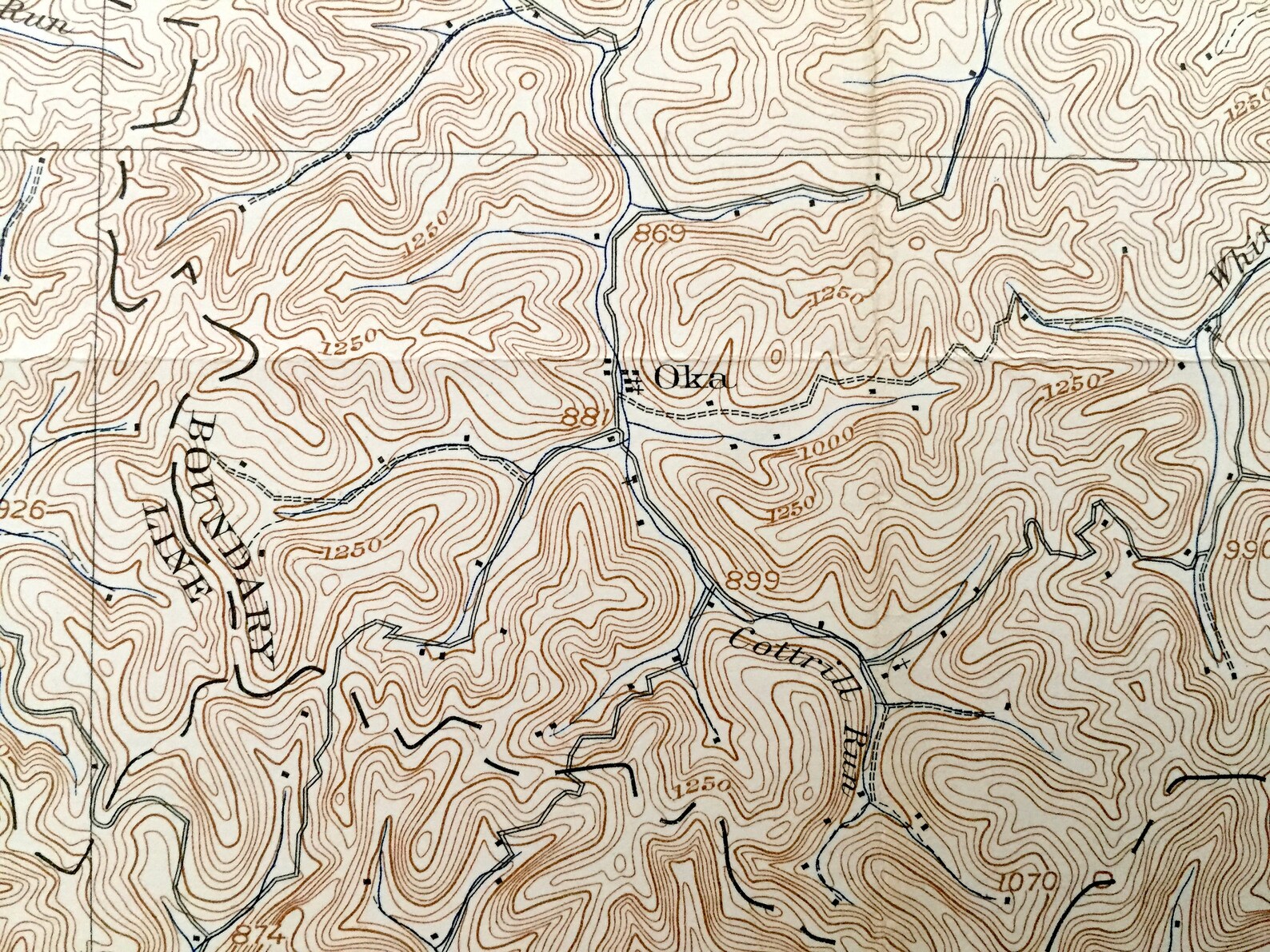 Antique Ivydale, West Virginia 1907 US Geological Survey Topographic ...