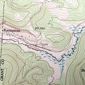Antique Davis, West Virginia & Kempton, Maryland 1995 US Geological ...